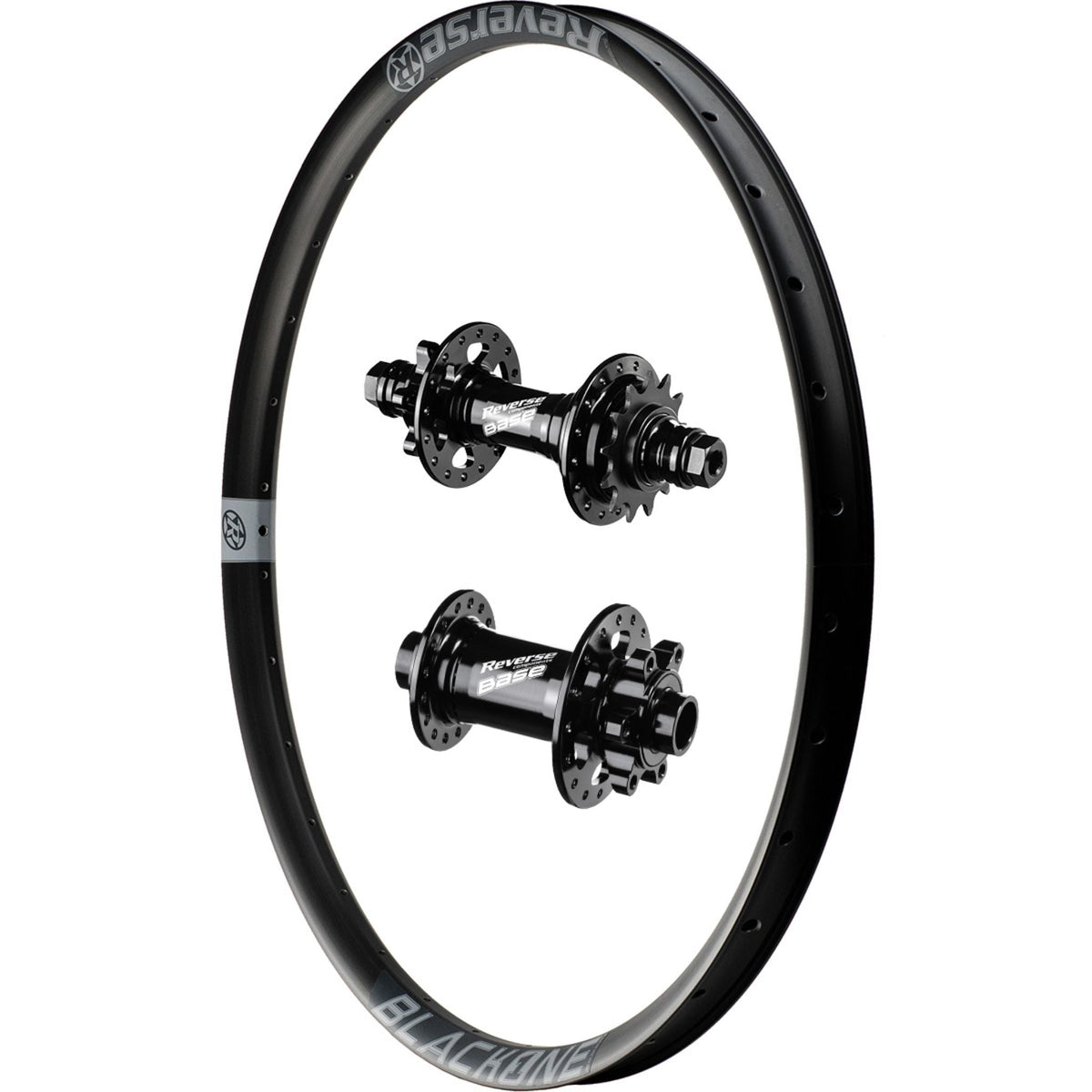 Reverse Components Black ONE 26 Singlespeed Wheelset | Biketart
